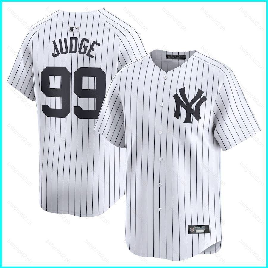 Jersey 2024-2025 MLB New York Yankees Aaron Judge Home Jersey Baseball Cardigan Tshirts Sports ...