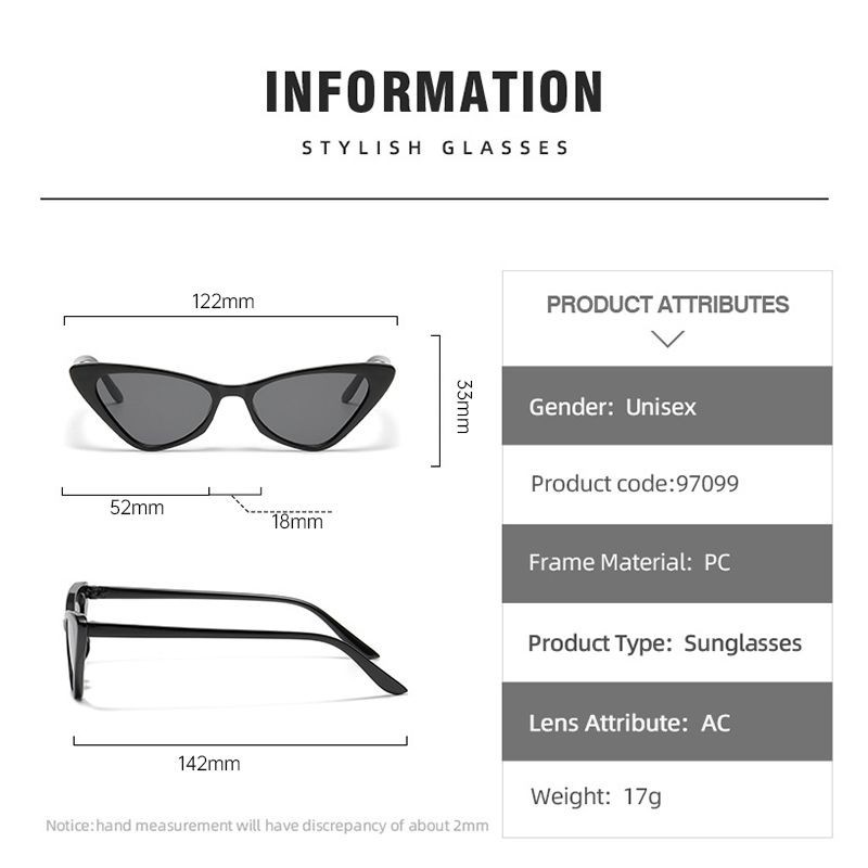【olojo My】european American Cat Eye Sunglasses Women Fashion Trendy