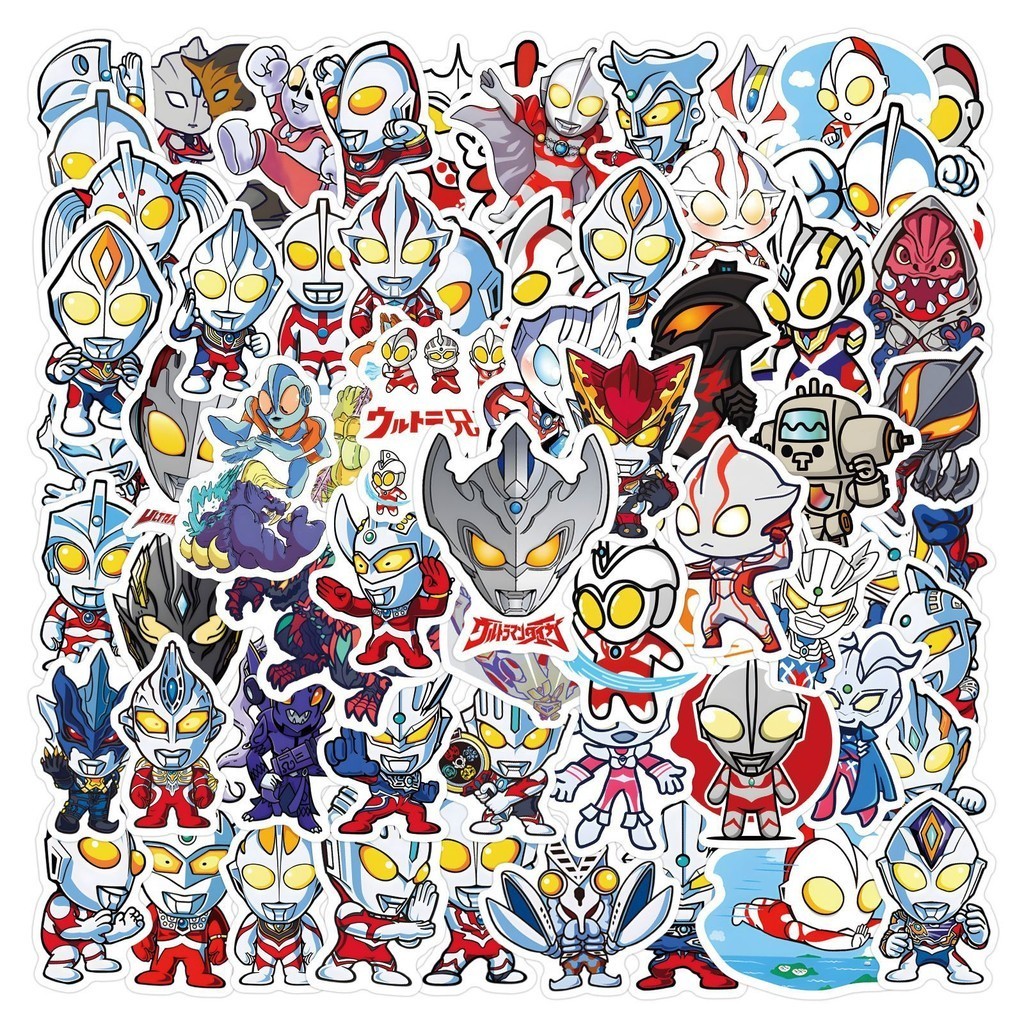 120 pcs Chibi Ultraman Waterproof PVC Stickers | Shopee Malaysia