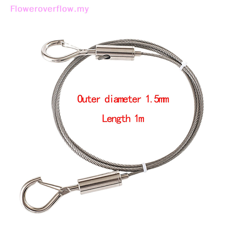 Adjustable Automatic Wire Rope - Spring Hook Clothesline Hanging ...