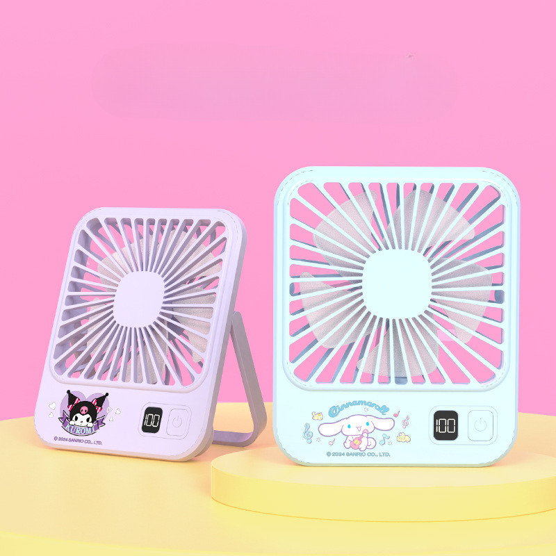 Sanrio Family Series JS-0161 Desktop Fan Kuromi Hello Kitty Cinnamoroll ...