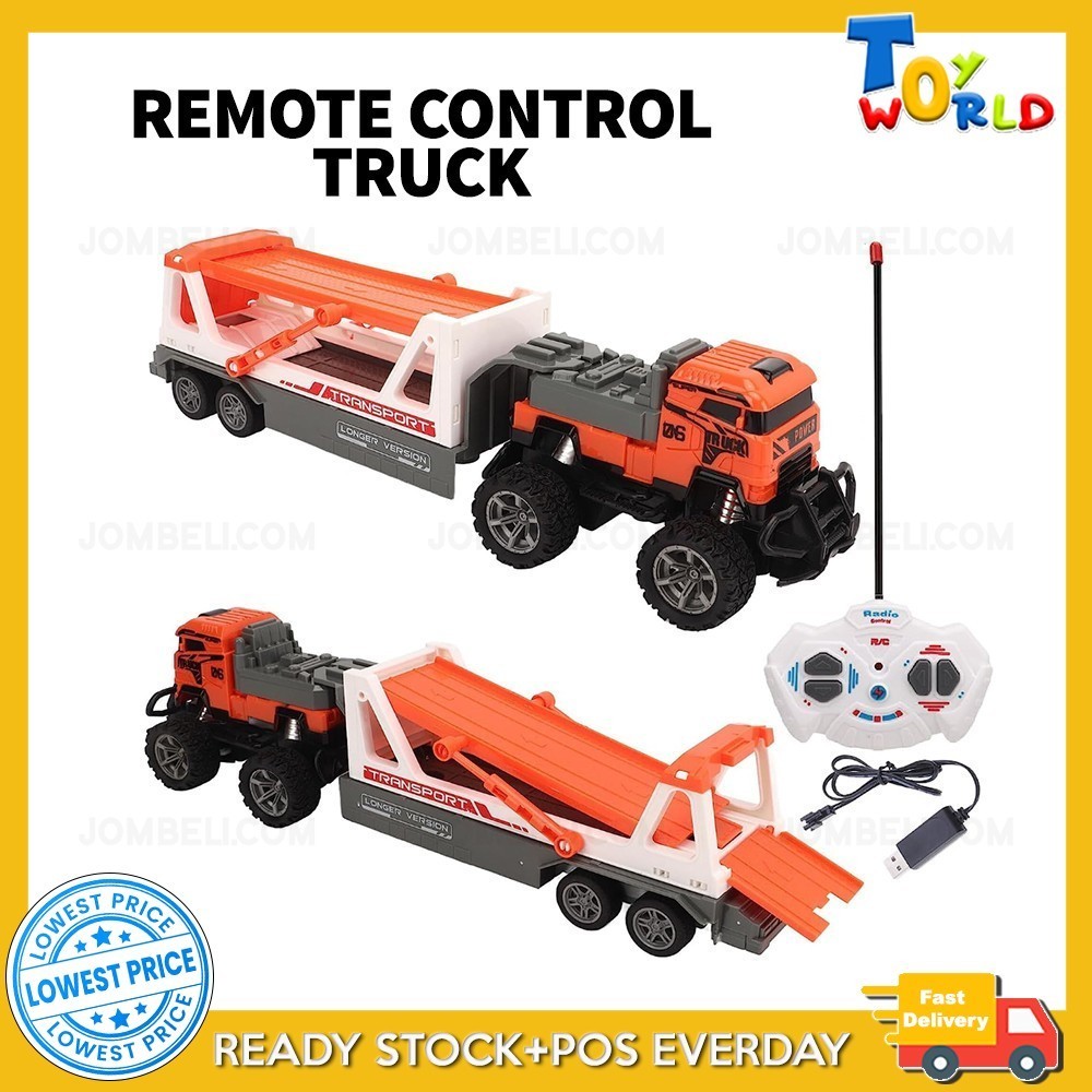 Remote Control Construction Vehicle Rechargeable Rc Tank Rc Cargo Rc Dump RcTruck Kereta Control ...
