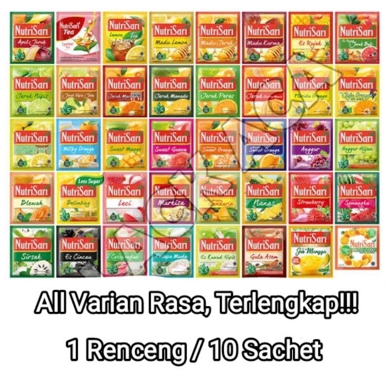 Nutrisari All Variant Flavor 10 Sachets~Menoz Stores | Shopee Malaysia