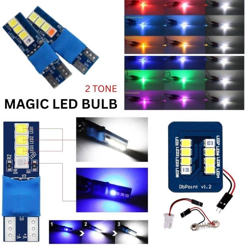 1PC Color Change White Car T10 LED C5W Festoon Light Bulb License Plate ...