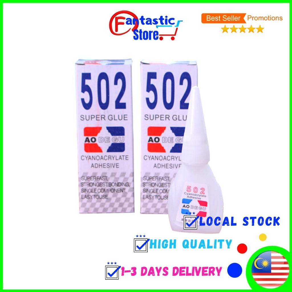 Super Glue 502 Gam Kasut Gam Plastik Kuat Gam Gajah Super Strong glue ...