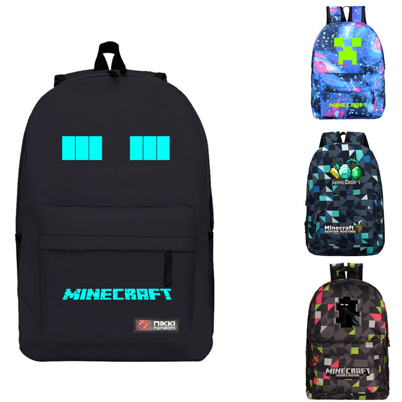 Minecraft Primary School Bag Children's Cartoon Backpack Boys Girls ...