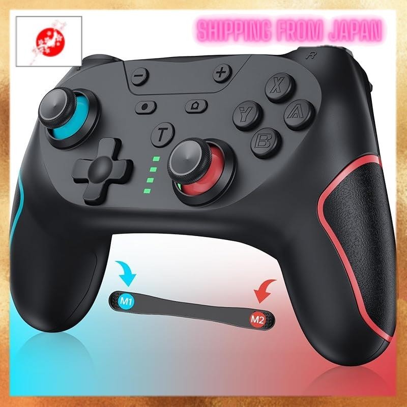 [From JAPAN]Switch Controller with 3 staircase TURBO continuous fire function Rear button Macro ...