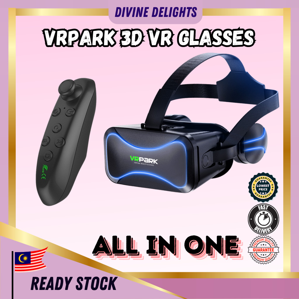 High-Tech VRPark 3D VR Glasses With Headset for 4.7 inch-6.7 inch Smartphones VR Glasses Ready ...