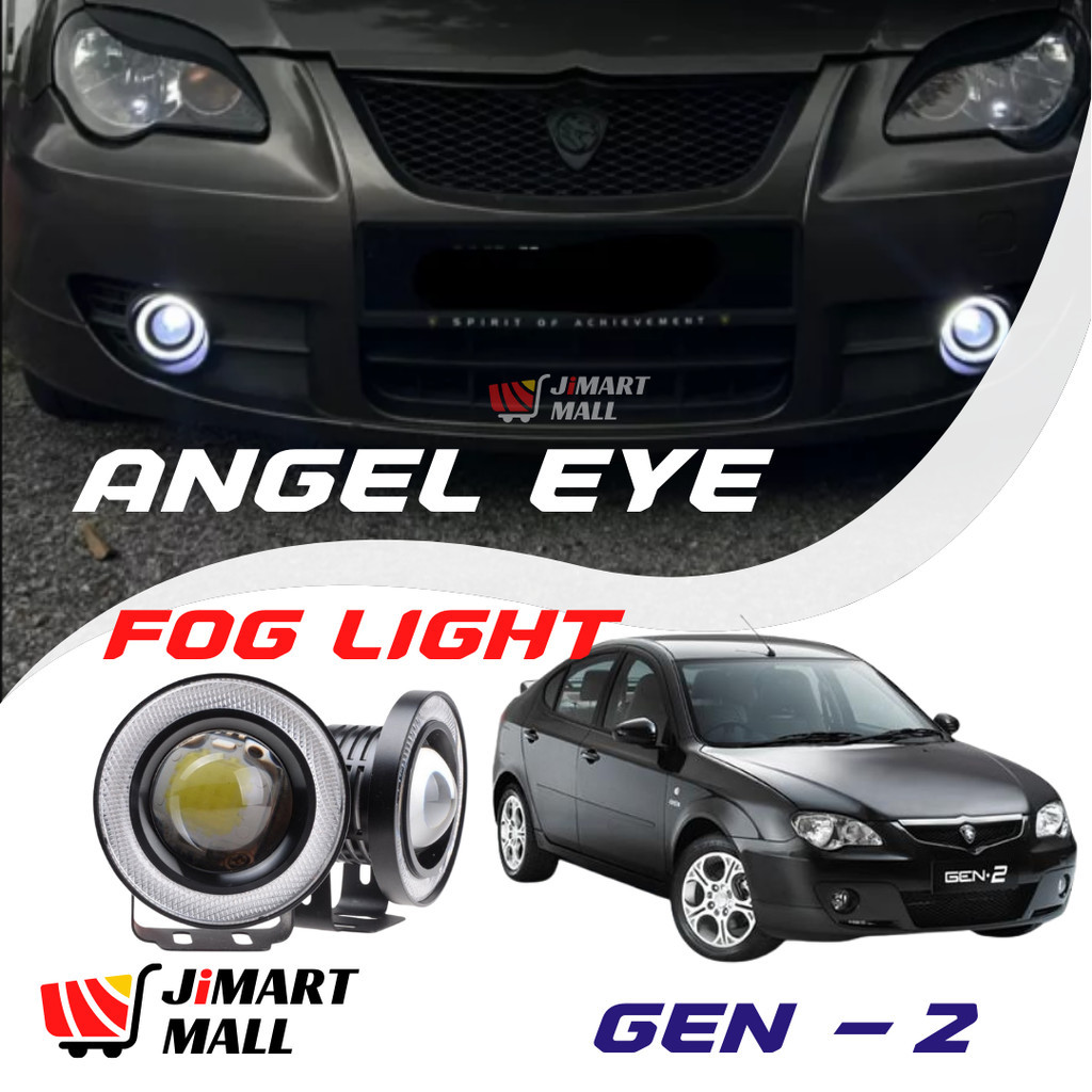 PROTON GEN 2 ANGEL EYE LED FOG LAMP SPOTLIGHT Halo Ring Light COB Lampu ...