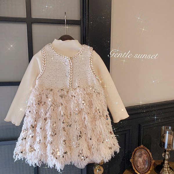 gaun merdeka brown dress baby girl Pakaian kanak-kanak musim sejuk ...