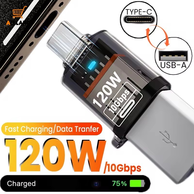 120W 10Gbps Transparent Charging Data Transfer Phone Converter - High ...