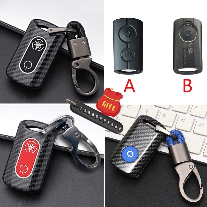 Yamaha XMAX AEROX NVX NMAX v2 Key Cover Remote Key Carbon Fiber Case ...