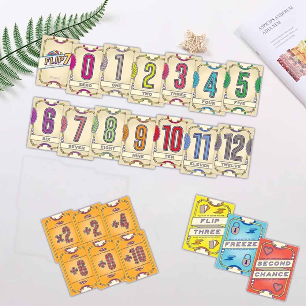 Card Game Flip 7 Luck Strategy Game Fast-Paced Addictive Card Game ...