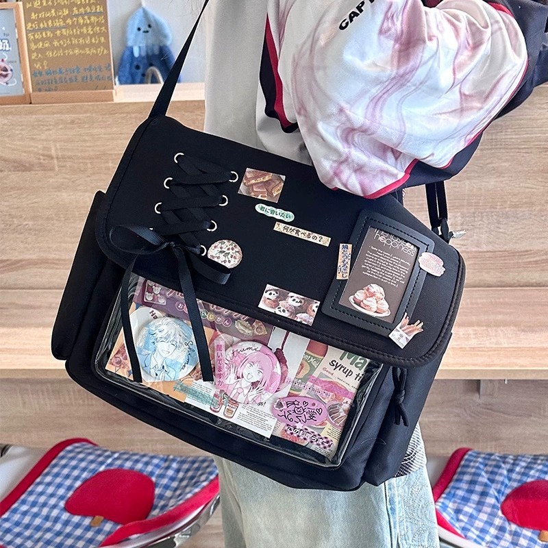 Sweet Canvas Ita Bag Japanese Style Design Woman Handbag Casual ...