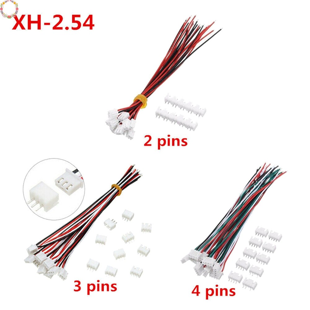 [HME] 10 Sets JST XH2.54mm Wire Cable Connector 2/3/4 Pin Male Female Plug Socket FS | Shopee ...
