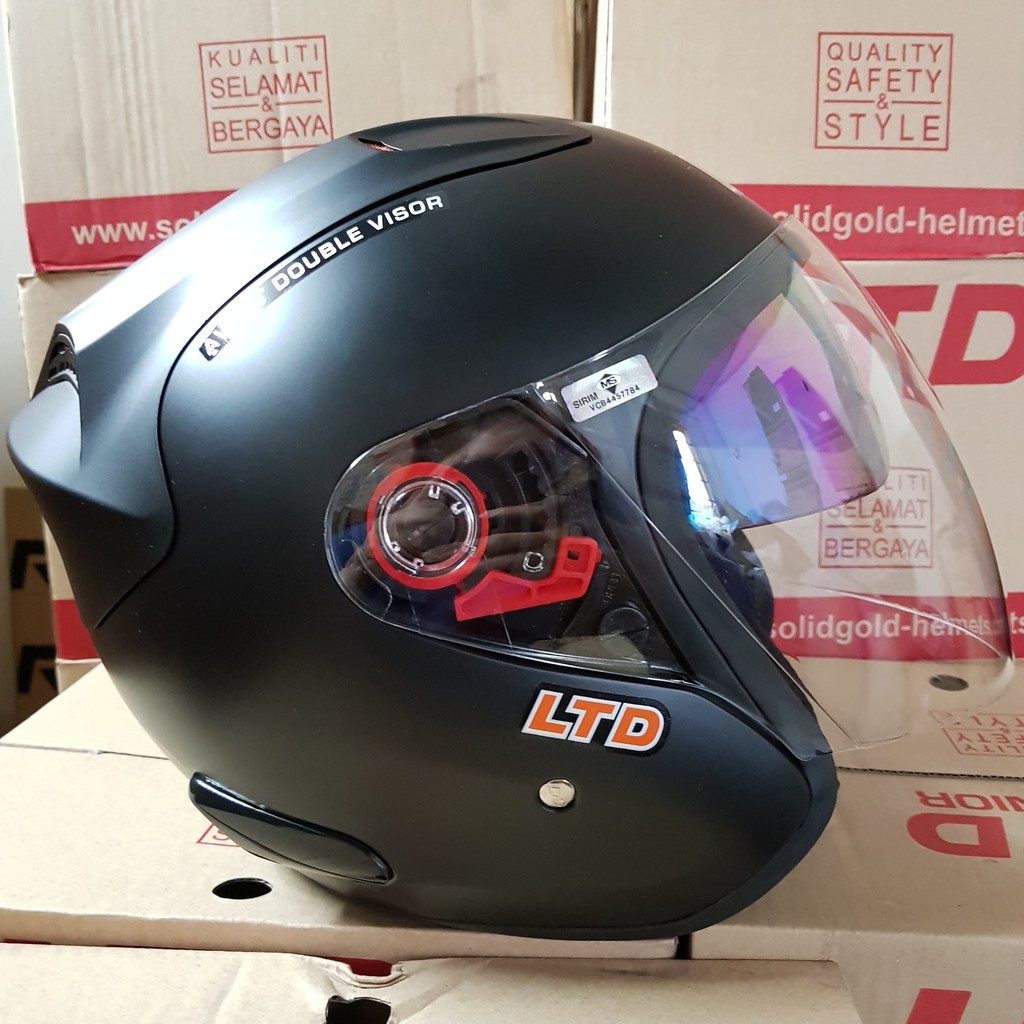 ** Double Visor ** Original LTD Infinity Avent Double Visor Helmet Topi ...