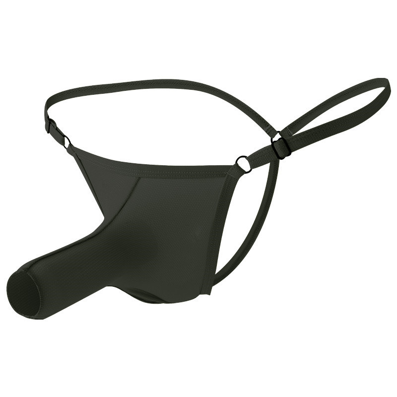 Mens Mesh Translucent Mini Thong Bikini Personality Teen KX030-XBDK ...