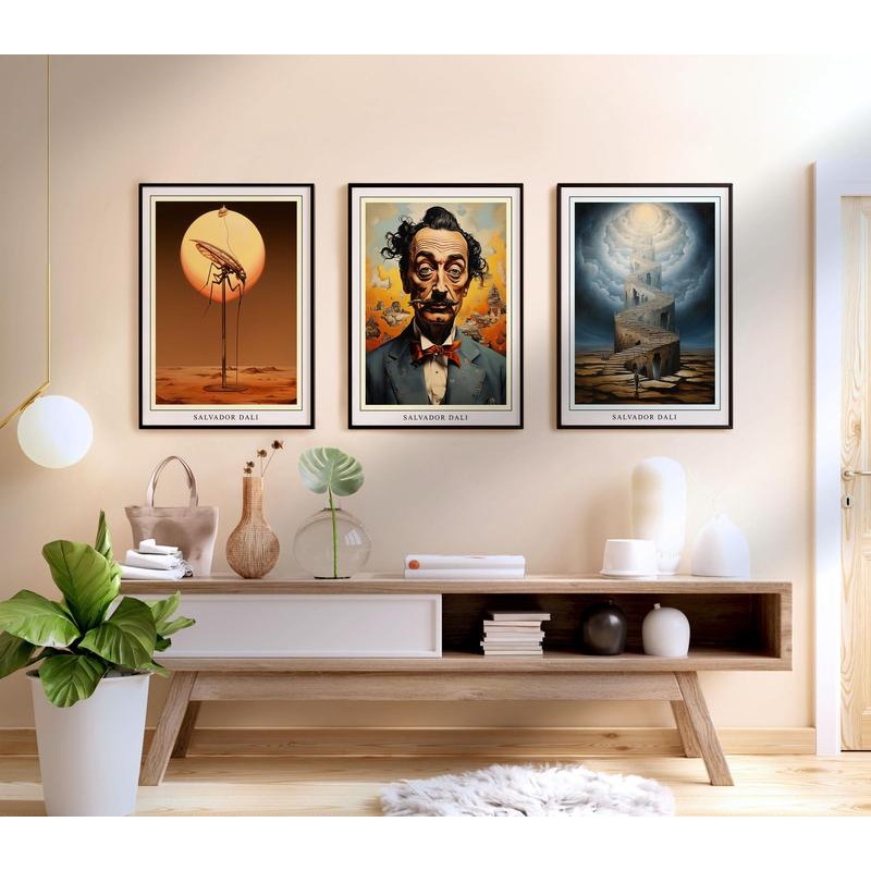 Salvador Dali Poster Set Salvador Dali Exhibition Print Dali Wall Art ...
