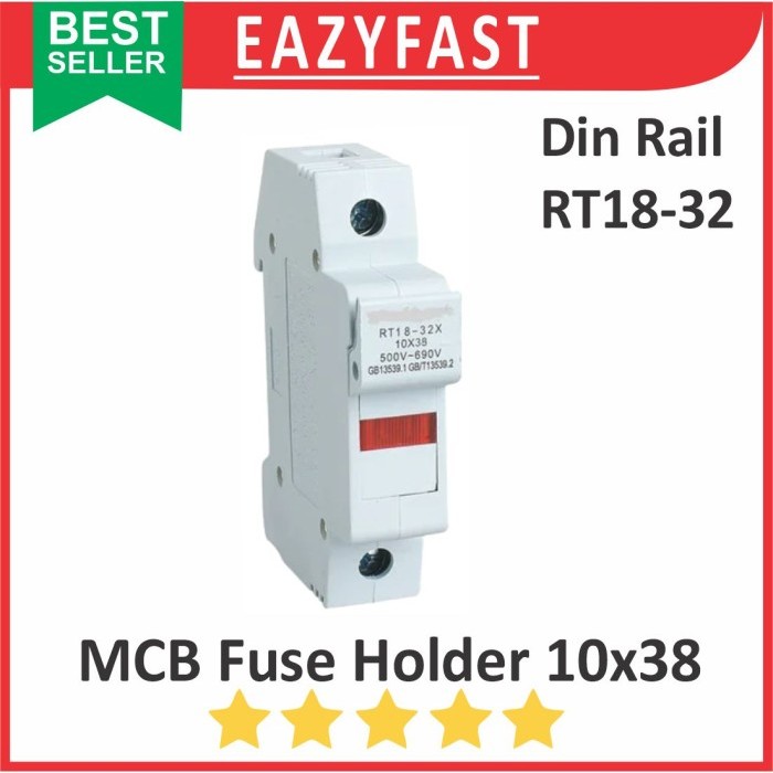 Mcb Din Rail Ceramic Fuse Holder 10x38 Ceramic Fuse R015 RT14 RT18 RT28 32 10 x 38 mm House Box ...