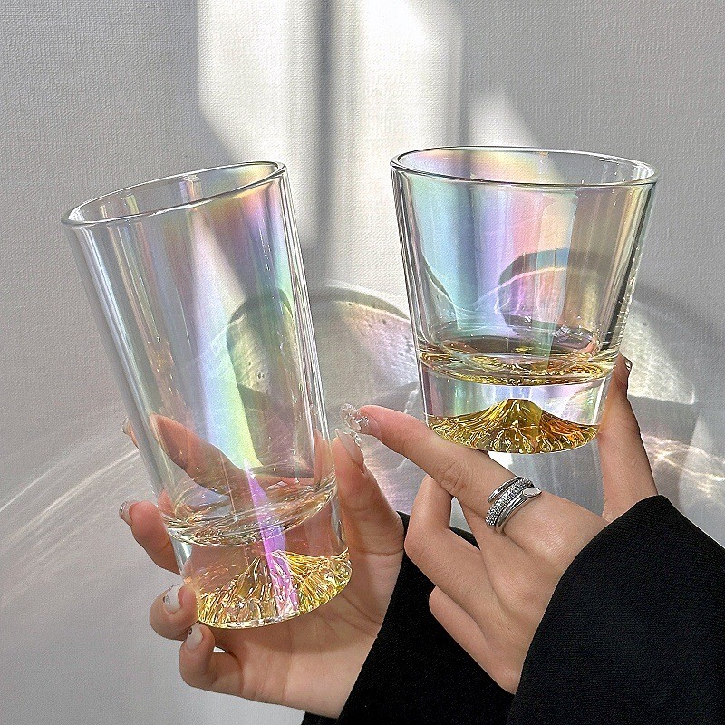 Japanese-style Mount Fuji Glass High-End Glass Water Glass Design Sense ...