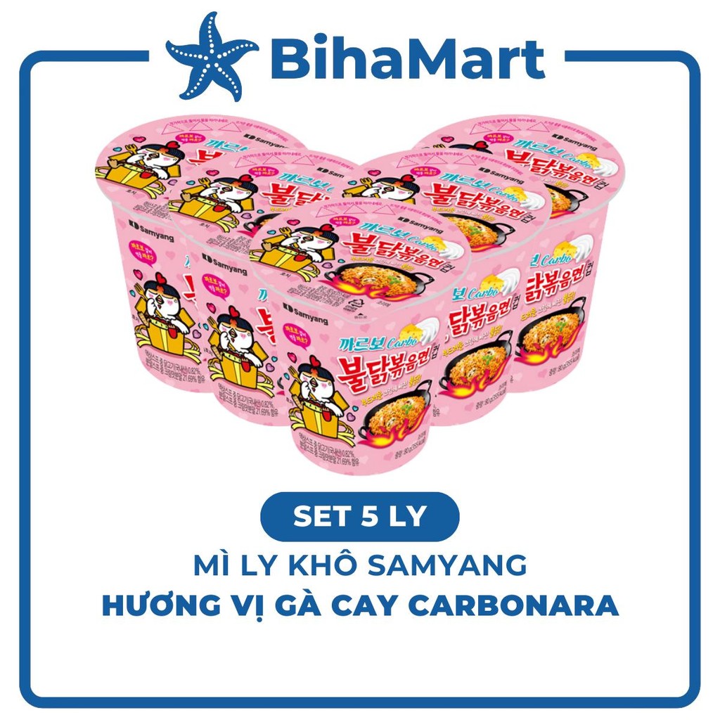 [SET5LY]- Samyang - Samyang Spicy Chicken Dried Cup Noodles Carbonara ...