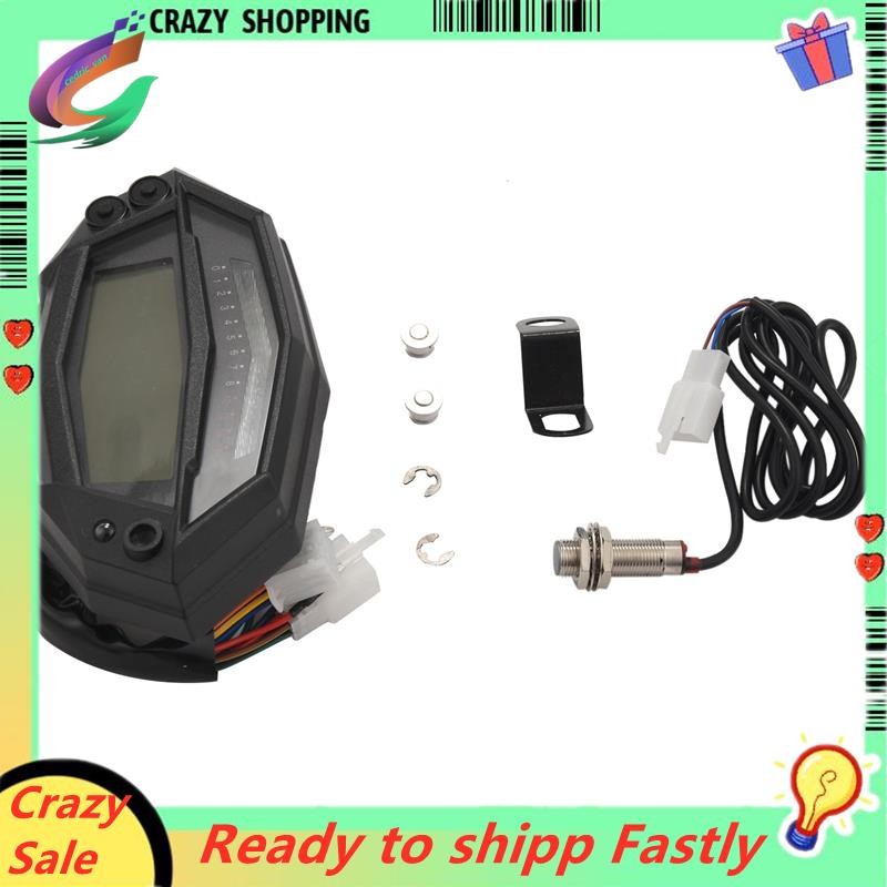 Motorcycle Speedometer Tachometer Digital Speedometer Gear Indicator ...