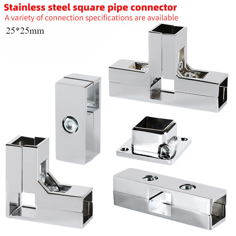 Stainless Steel Square Tube Connector Shelf Fastener Display Rack ...