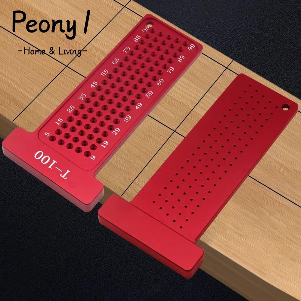 PEONY1 Line Drawing Gauge, Measurement Tool T-Square Hole Woodworking ...