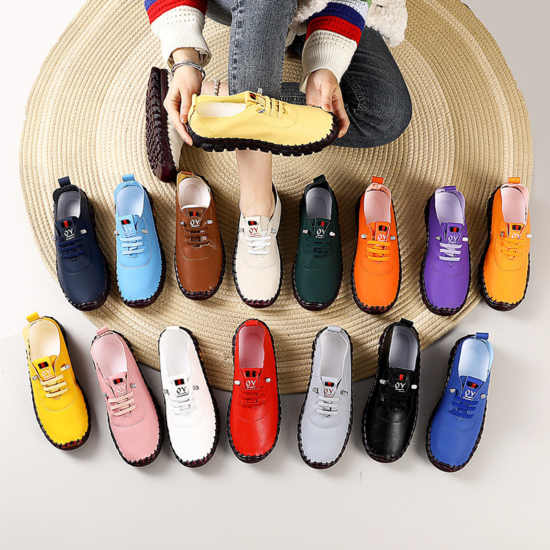 Women's Wide Width Orthopedic Shoes - Soft Leather Hand-Stitched with ...