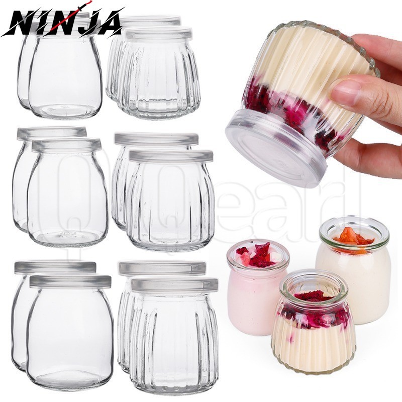 Glass Pudding Jars - Transparent Wishing Bottle - High Temperature ...