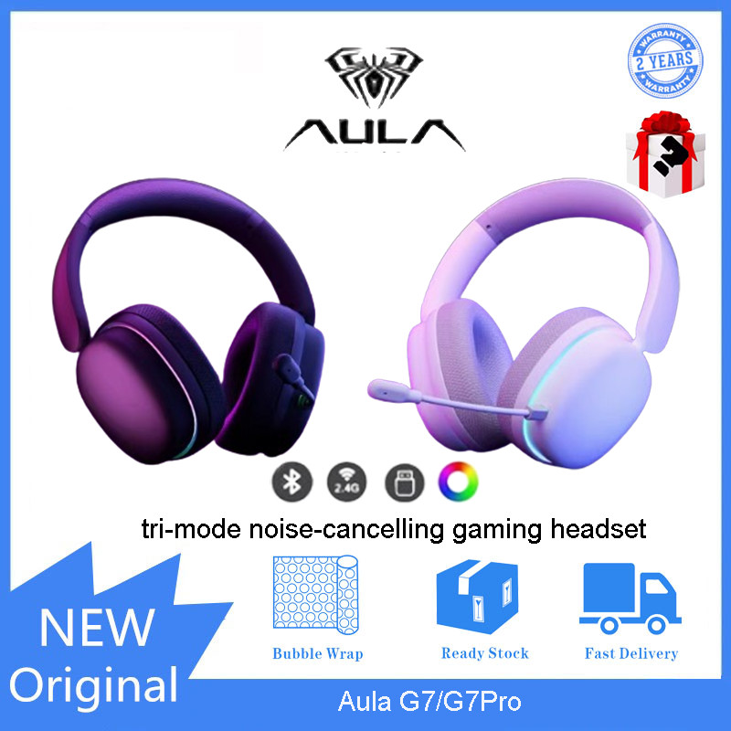 Aula G7/G7Pro Over-ear tri-mode noise-cancelling gaming headset | Shopee Malaysia