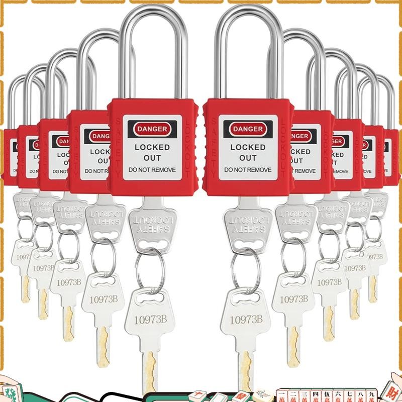 dinghingxi1 Lockout Tagout Locks Set,10 PCS Safety Lockout Padlocks ...