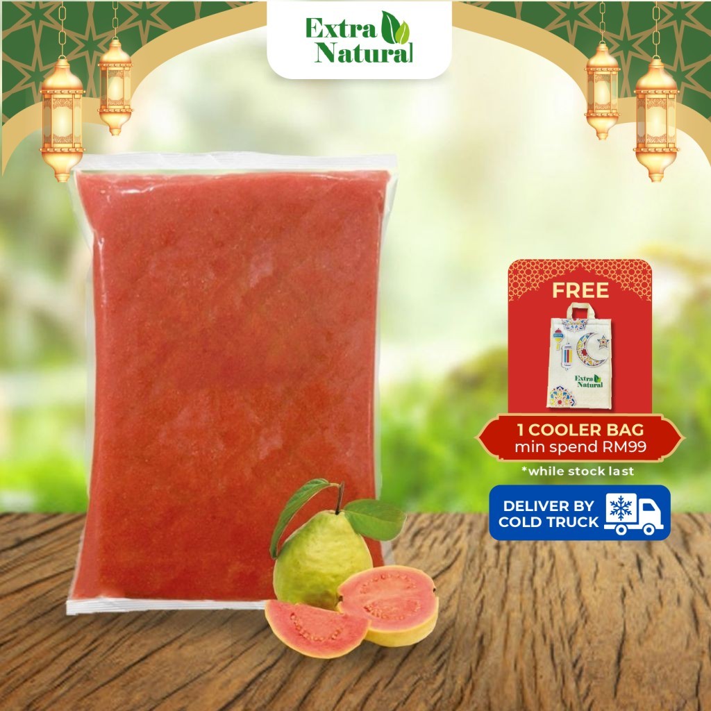 Frozen Pink Guava Puree [Jambu Merah] (Please read description box ...