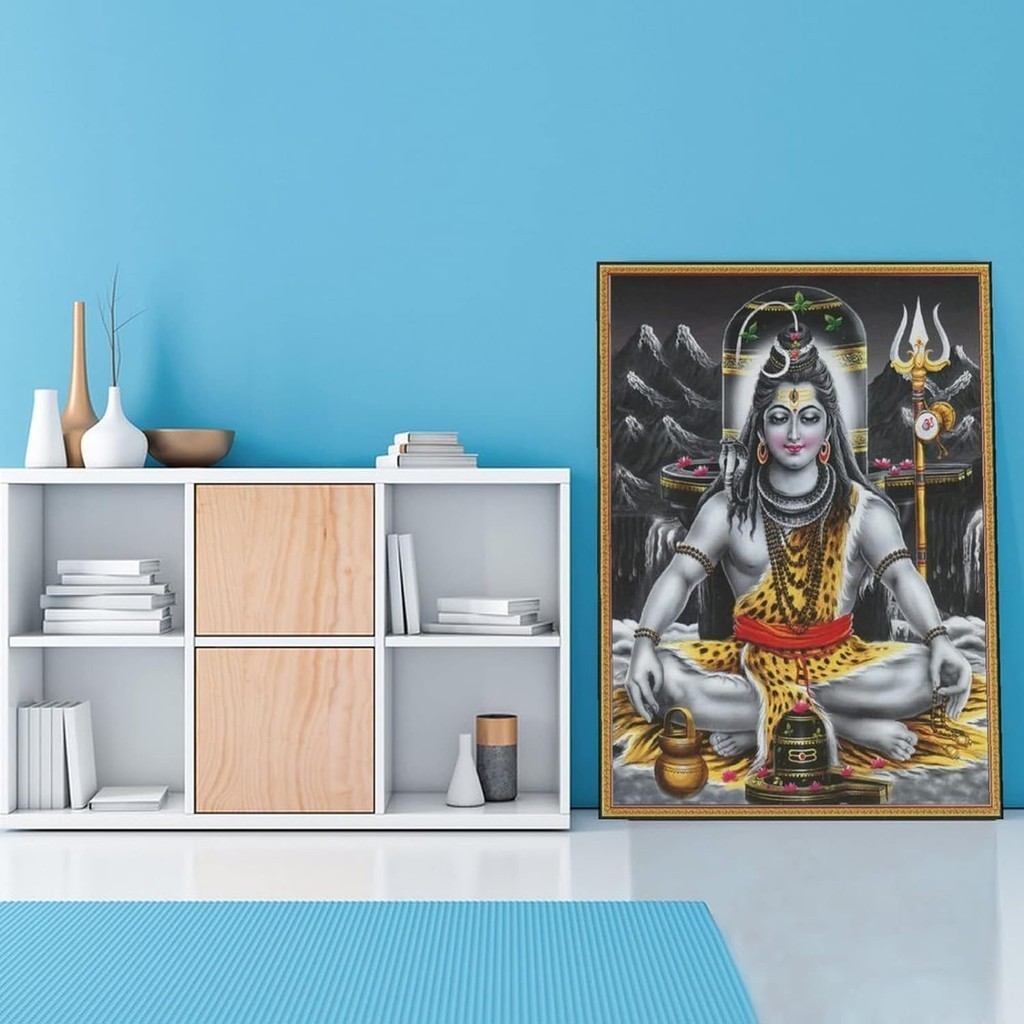 Cetakan Kanvas Dewa Shiva - Hiasan Dinding Moden untuk Ruang Tamu ...