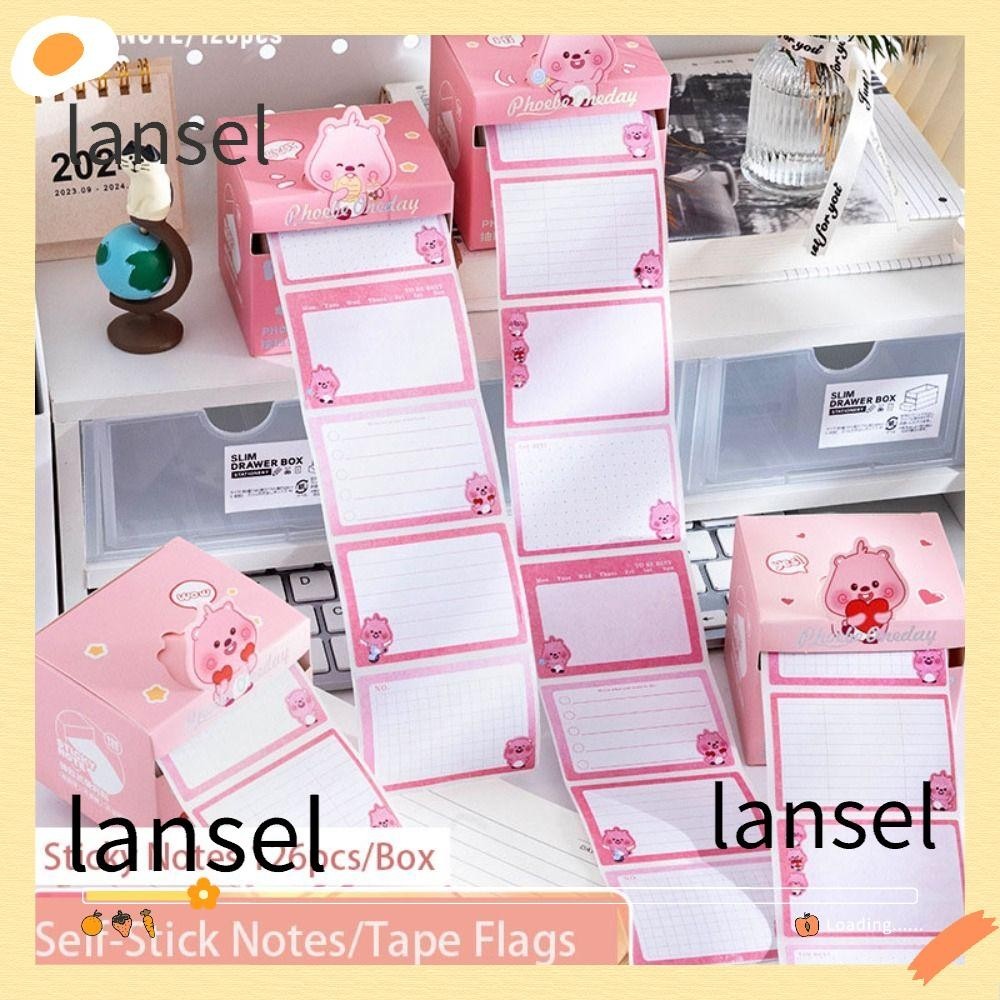 LA 126pcs/Box Cute Tabs Stickers, Writable Self-Stick Sticky Notes ...