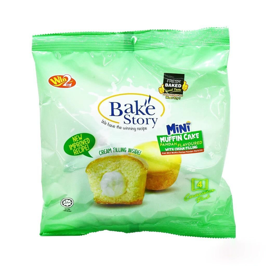 Win2 Bake Story Pandan Flavoured Mini Muffin Cake With Cream Filling ...