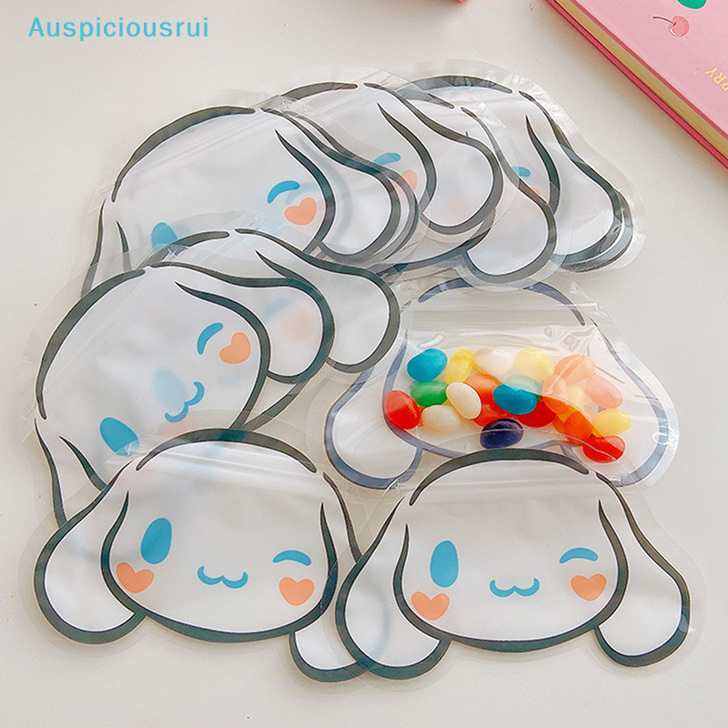 Auspiciousrui 10Pcs Cartoon Sanrio Transparent Girl Heart Ziplock Bag ...