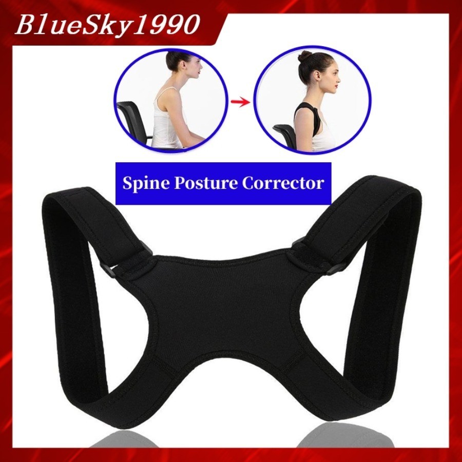 【READY STOCK】Adjustable Back Corrector Therapy Posture Shoulder Belt ...