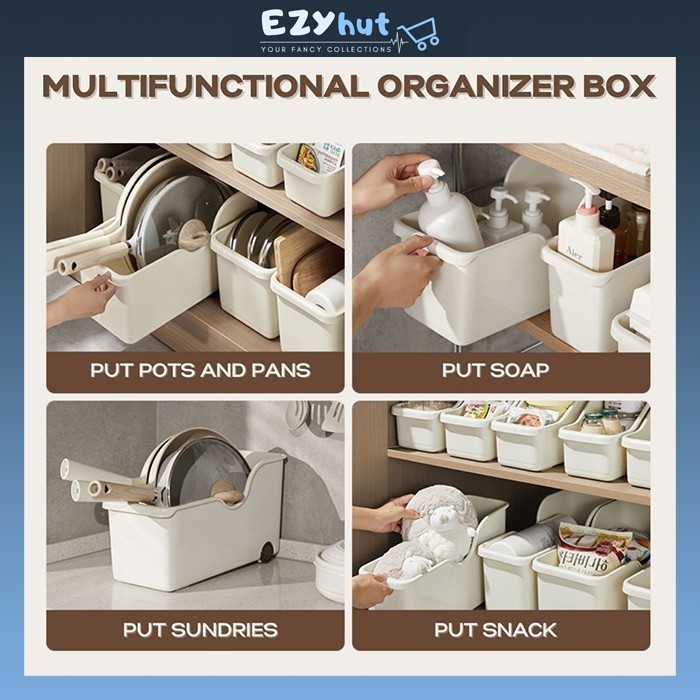 Multi Use Home Storage Box Organizer Box Cabinet Storage Book Bathroom ...