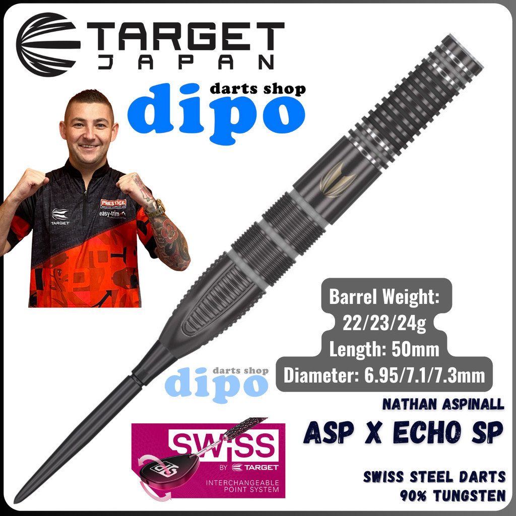 TARGET ASP X ECHO (NATHAN ASPINALL Model) - TARGET Swiss Steel Darts ...