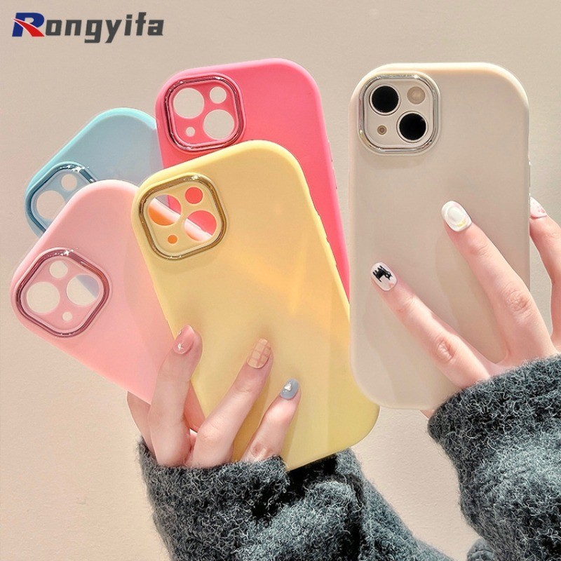 Cute Macaron Oval Phone Case For OPPO Reno 11 Pro 10 Pro Plus 9 7 Pro ...