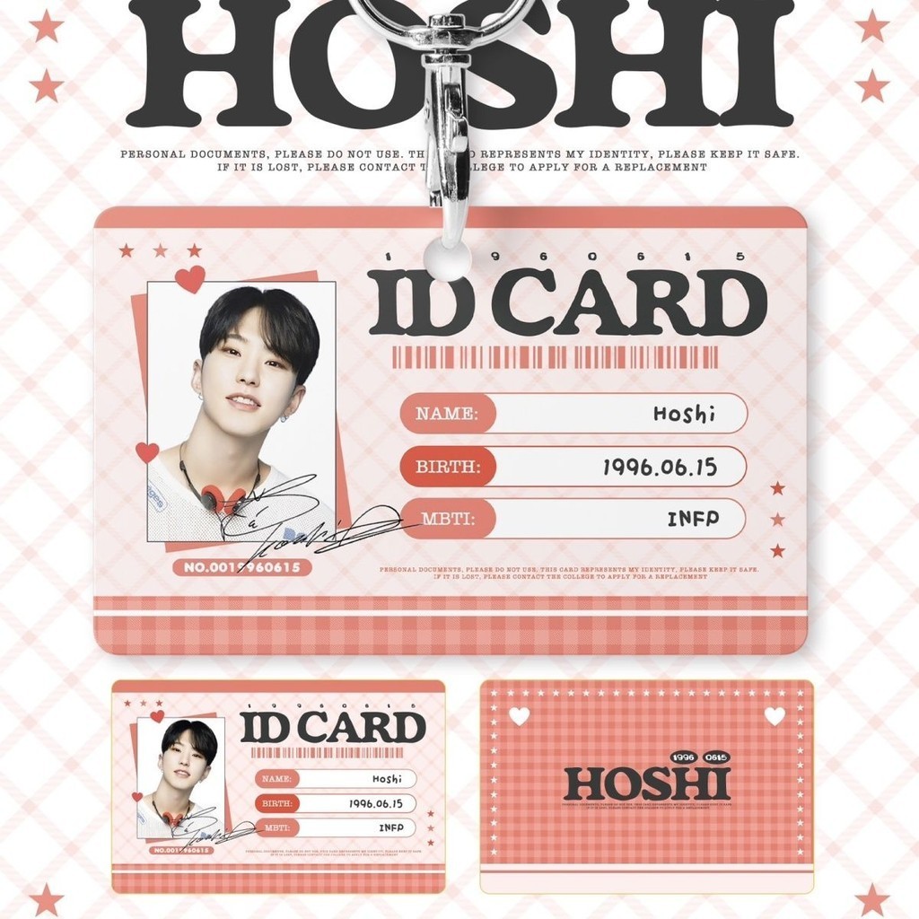 [13 Sheets] SEVENTEEN Korean Style kpop id Card Cute diy Men Group ins ...
