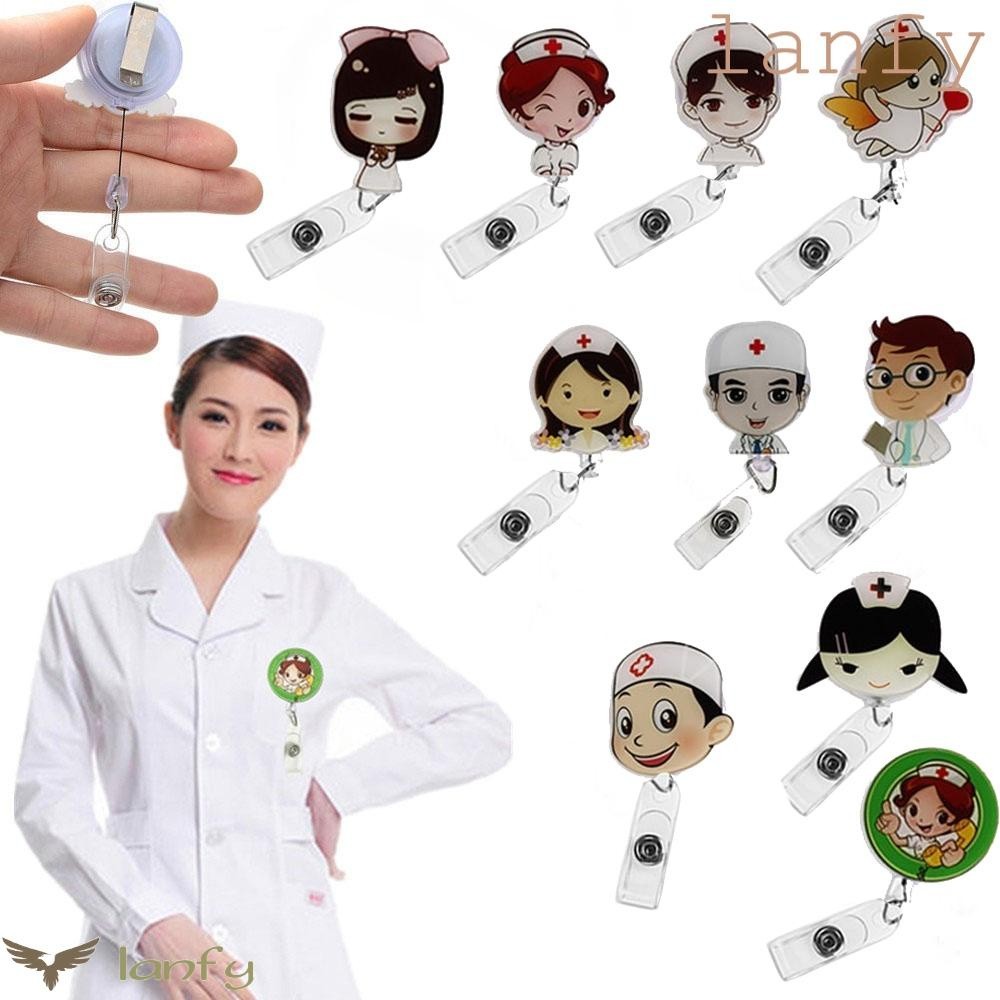 Hospital Medical Workers Staff Work Card Pocket Clip ID holders Badge ...