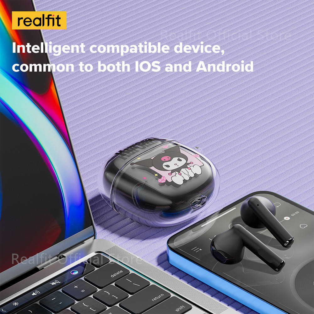 Ptr! Realfit F1 TWS Bluetooth Earphone Good Sound Quality Wireless ...