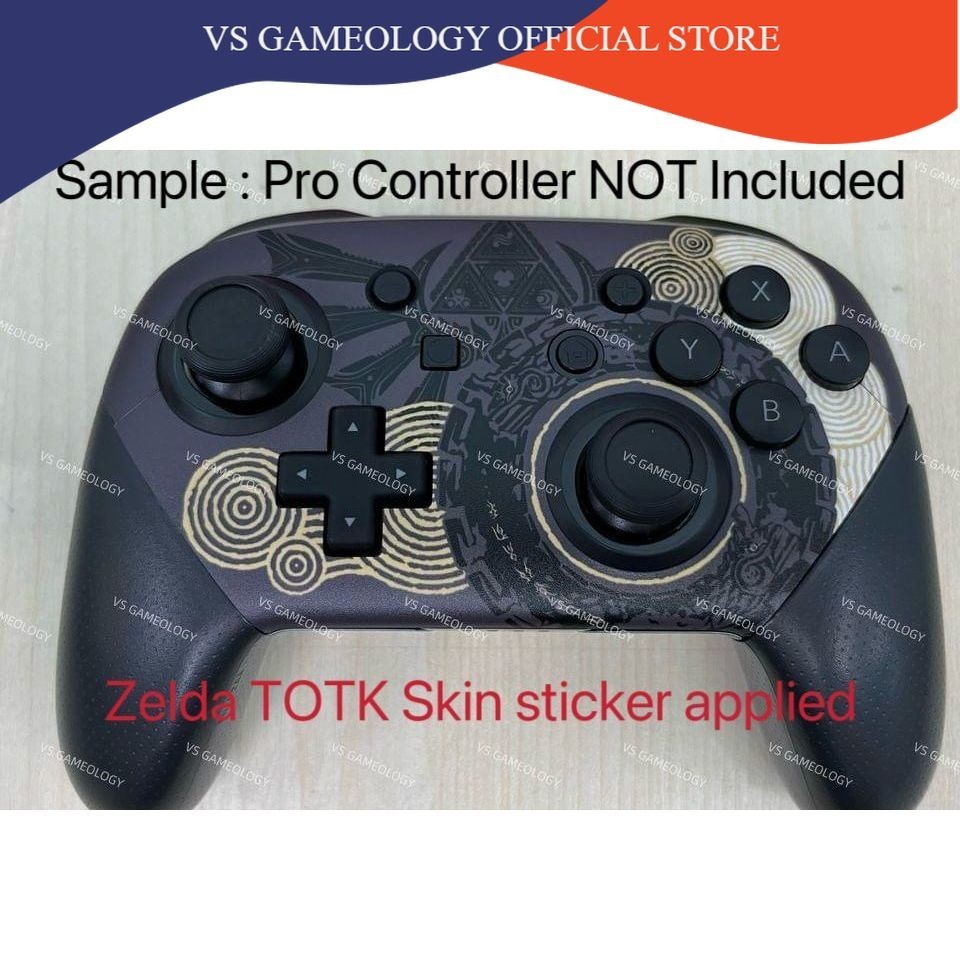 (READY STOCKS) NSW Nintendo Switch Pro Controller Protective Skin Decal ...