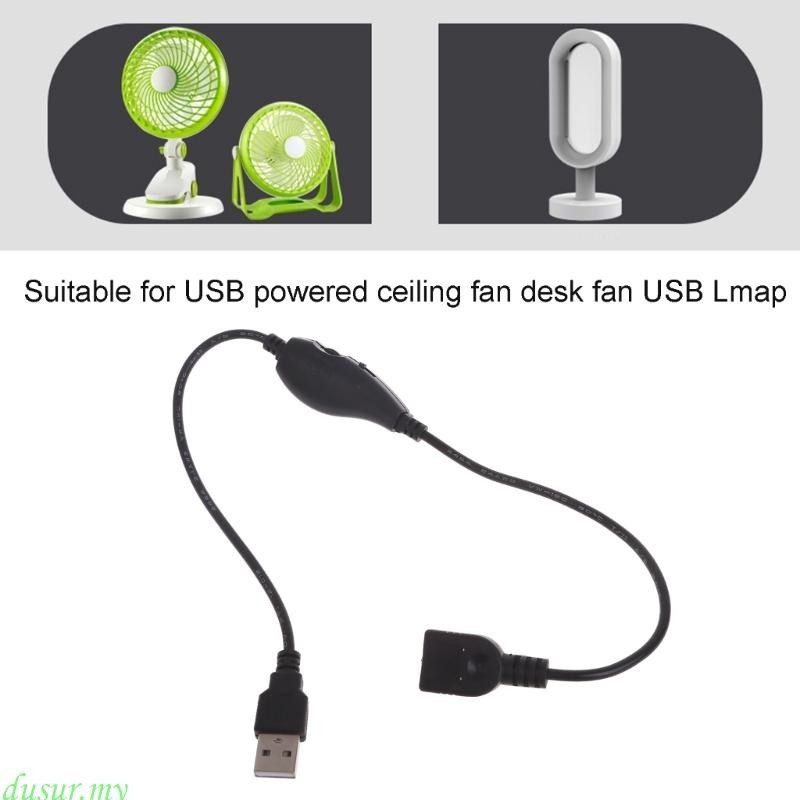 dusur7 5V USB Speed Control Line with Switch for Adjusting Speed ...