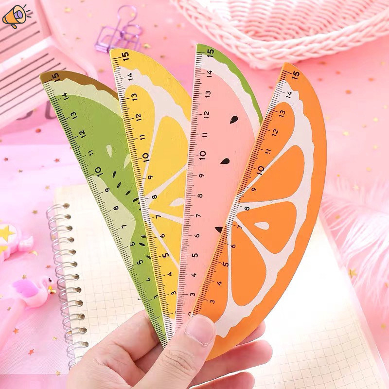 New Creative Kawaii Summer Fruit Lemon Kiwifruit Ruler For Kids ...
