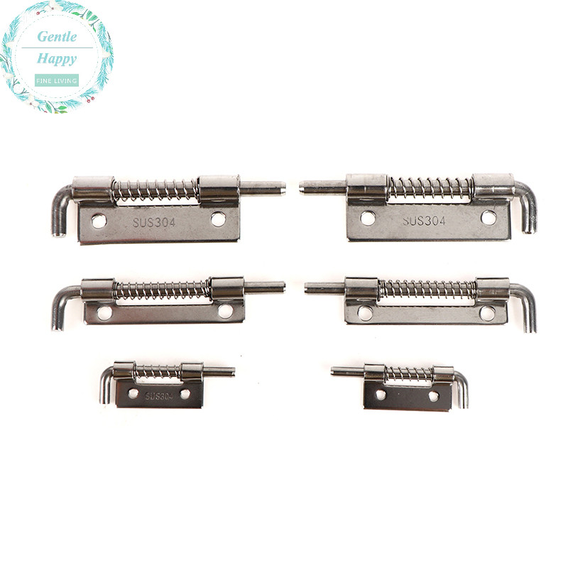 GentleHappy 1pc 304 Stainless Steel Loaded Hinge Security Spring Bolt ...