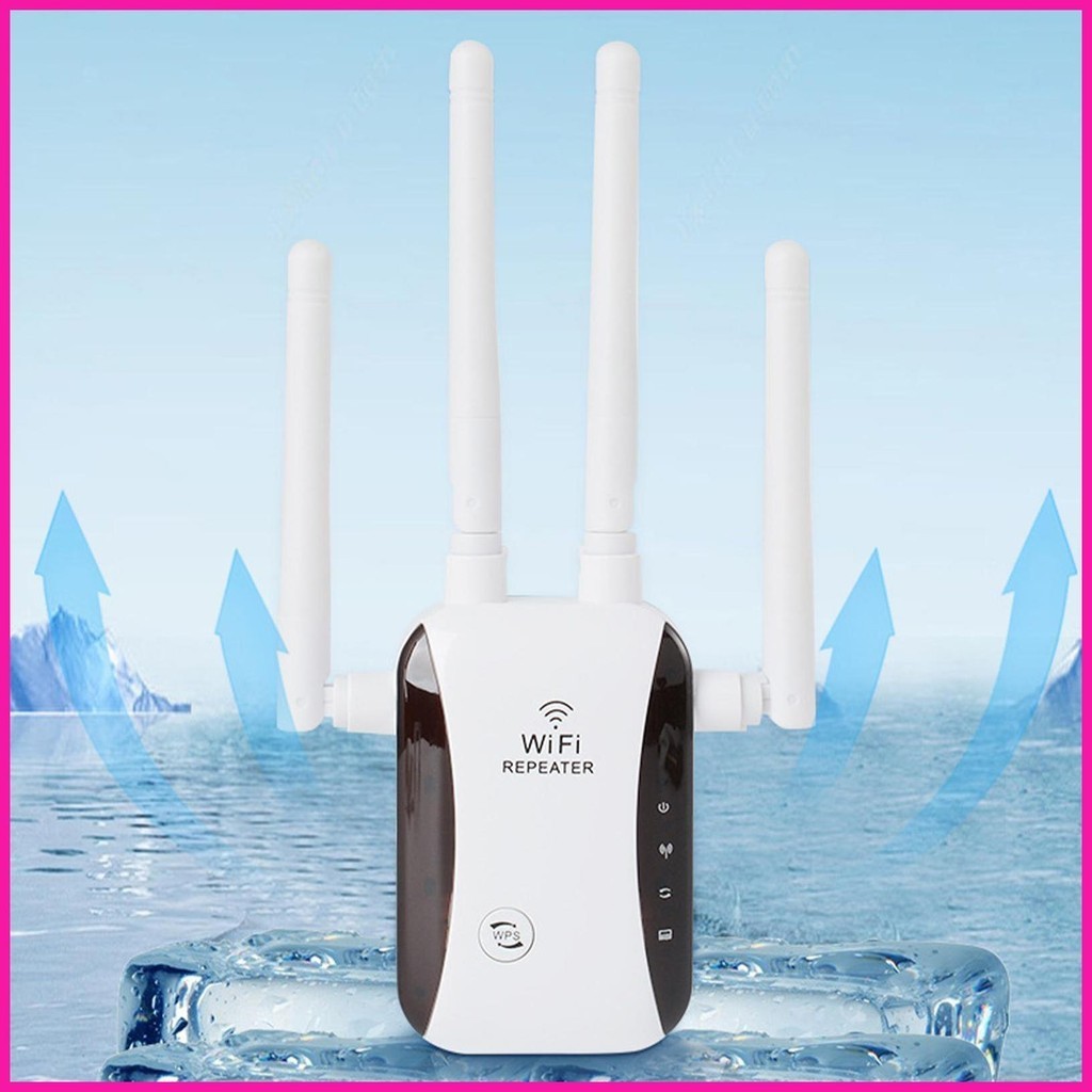 WiFi Extender Signal Booster 1200Mbps Wireless Signal Amplifier WiFi ...