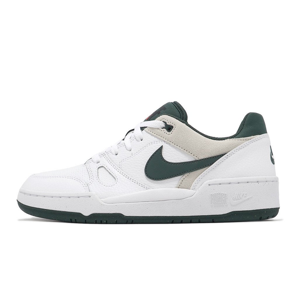 Nike Casual Shoes Full Force LO COB Men's White Dark Green Retro Time ...